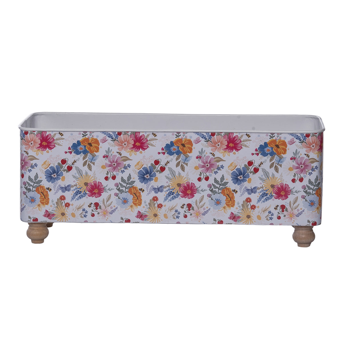 Metal Floral Container w/Wood Legs Container – Transpac Brands