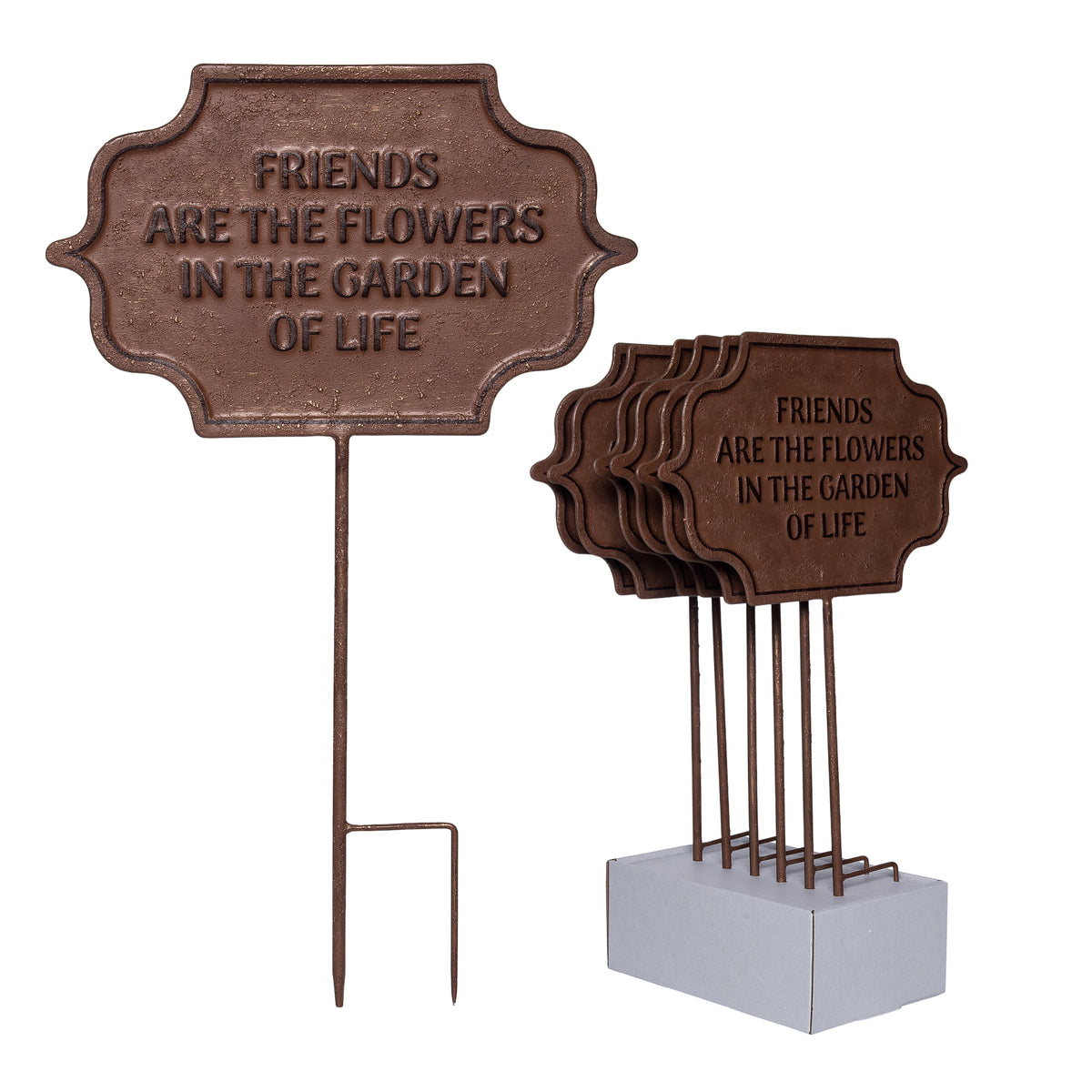 Metal Friends Garden Yard Stake 1Styl/6PDQ – Transpac Brands