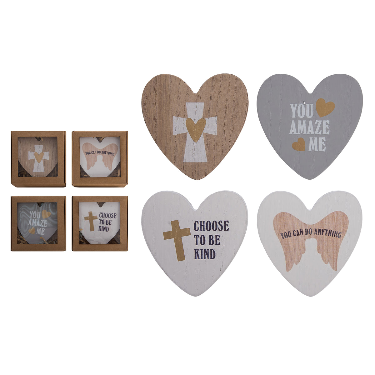 MDF Heart Token in Box 4 Asst – Transpac Brands