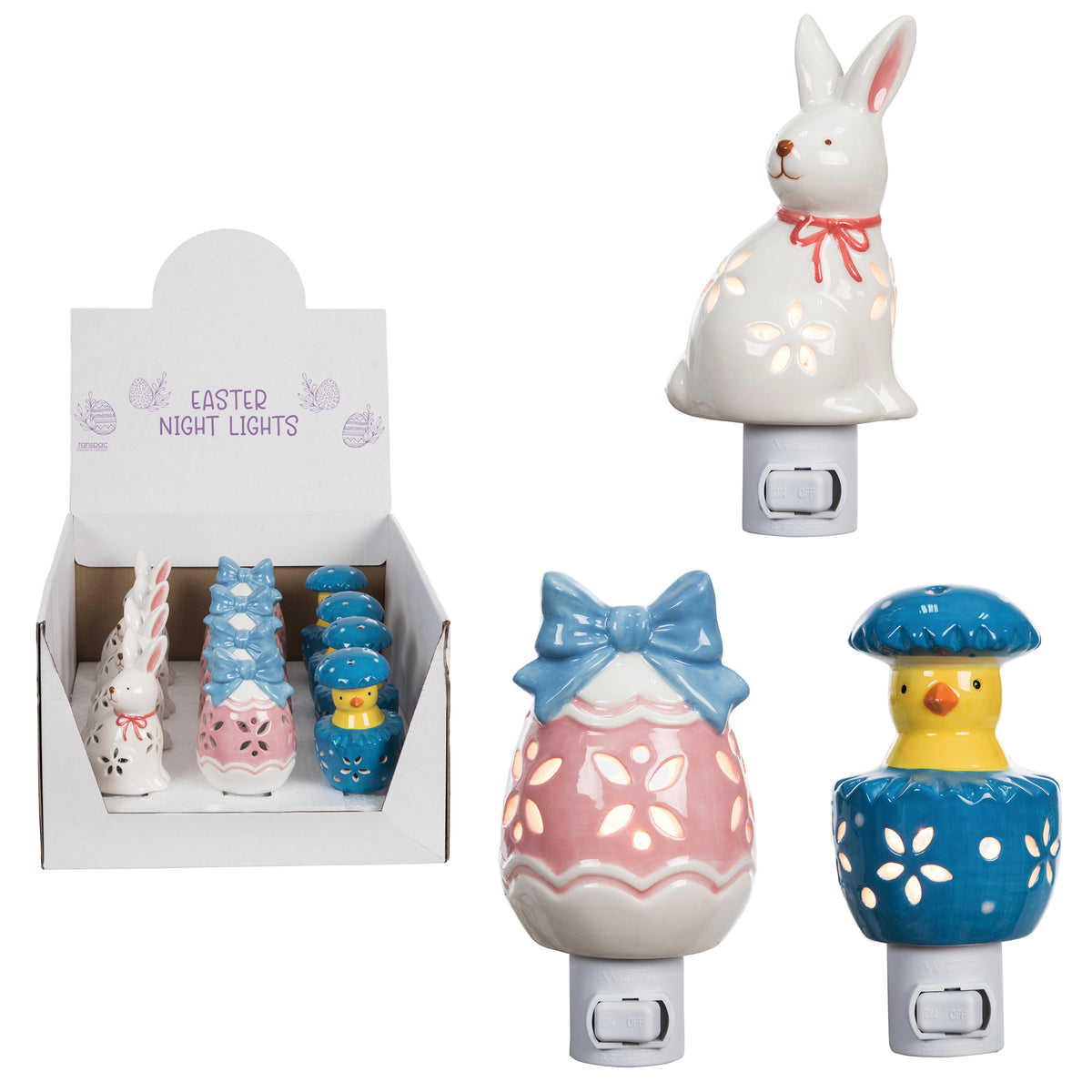 Dol Easter Night Light 3 Styl/4EA/12PDQ – Transpac Brands