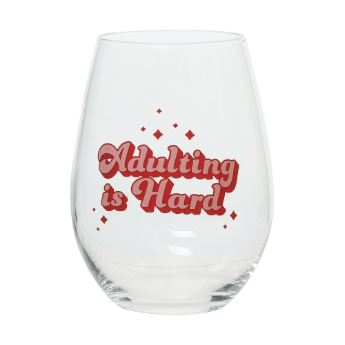 Adulting Is Hard Wine Glass – Transpac Brands