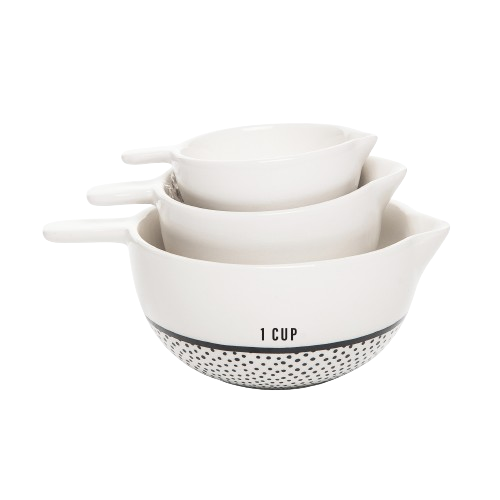 Dotted Cer Measuring Cups S/3 – Transpac Brands