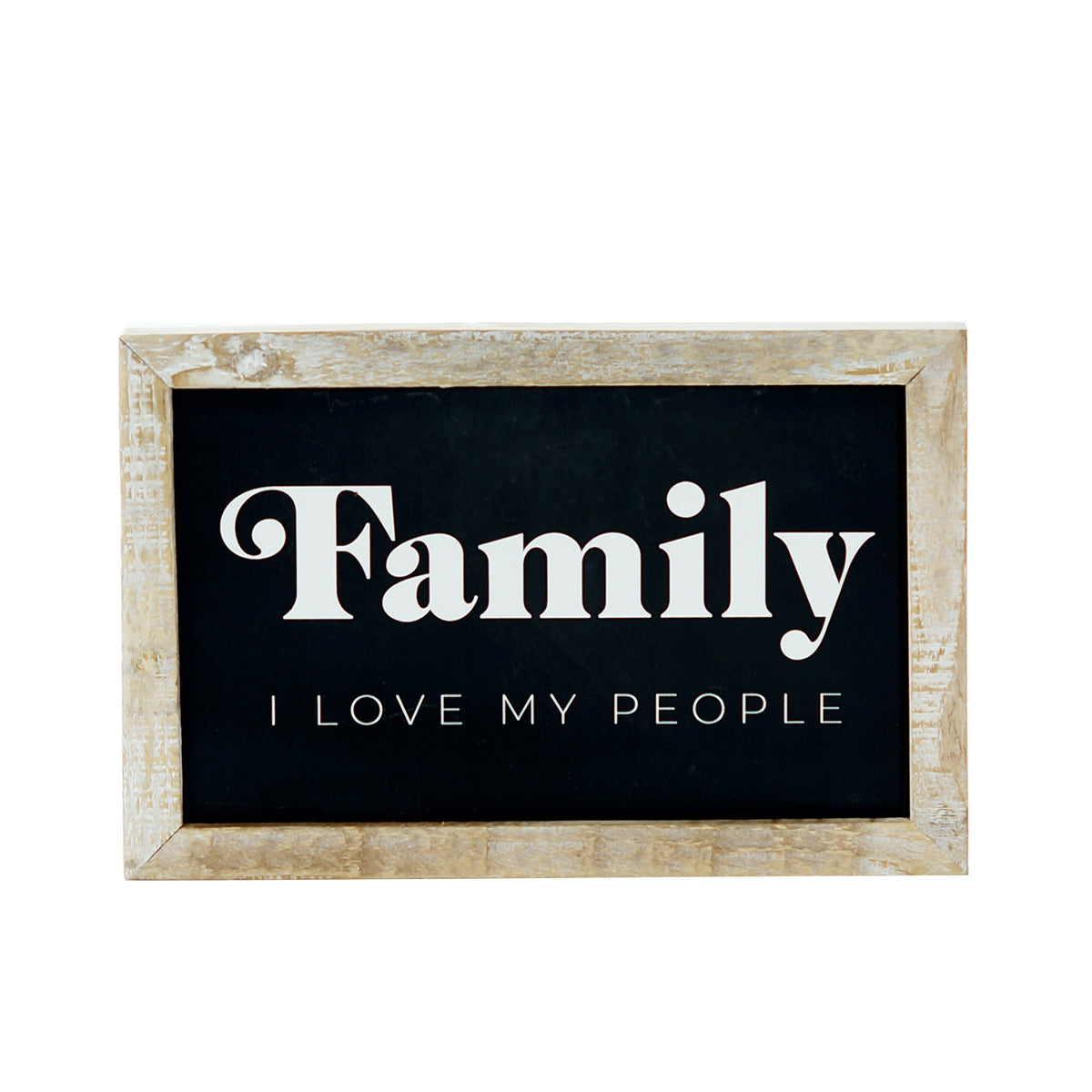 Wd. Sign "Family" Black 13In – Transpac Brands