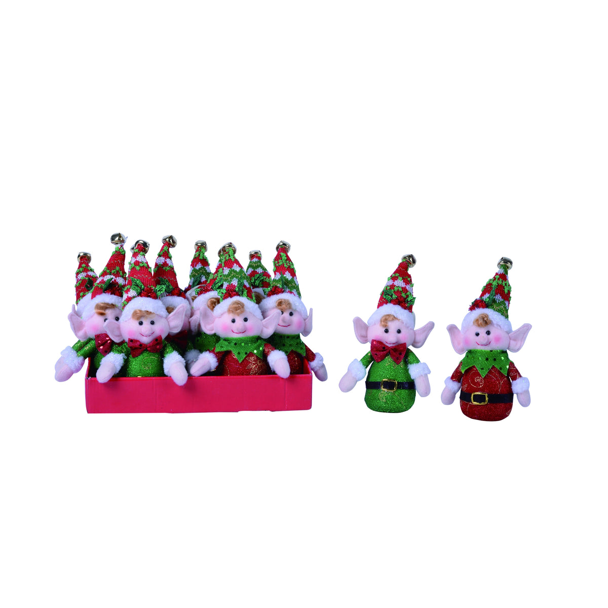 Plush Elf Orn in Display S/12 – Transpac Brands