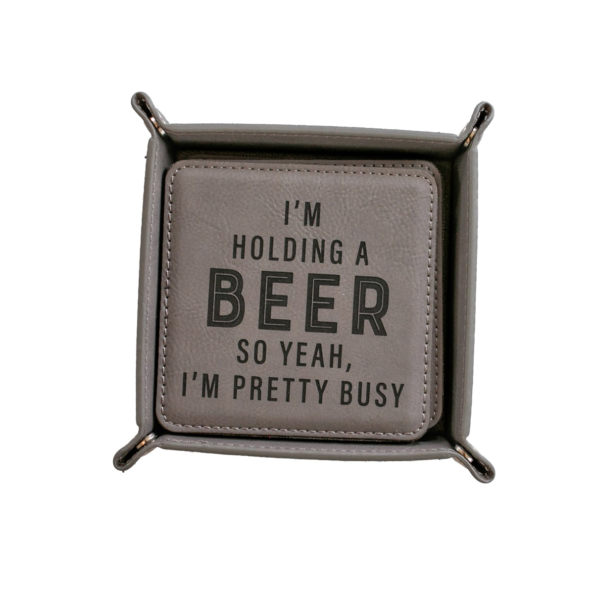 Coaster and Tray Set of 4 – Transpac Brands